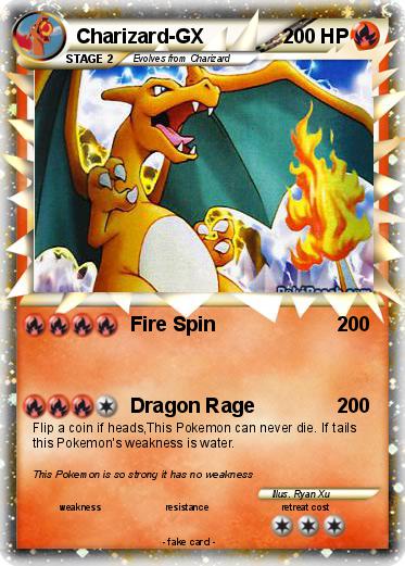 Pokémon Charizard GX 3 3 - Fire Spin - My Pokemon Card