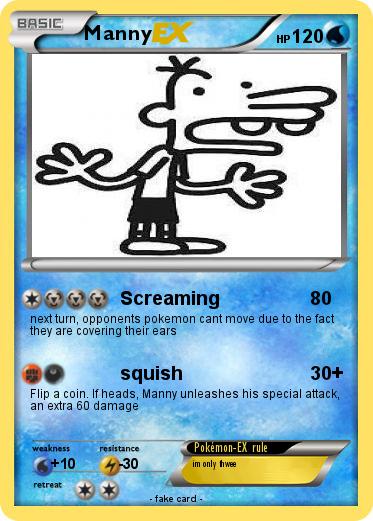 Pokémon Manny 240 240 - Screaming - My Pokemon Card