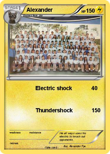 Pokémon Alexander 199 199 - Electric shock - My Pokemon Card