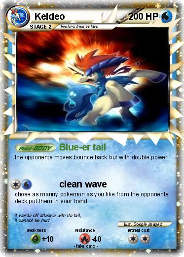 Pokémon Keldeo 952 952 - Blue-er tail - My Pokemon Card