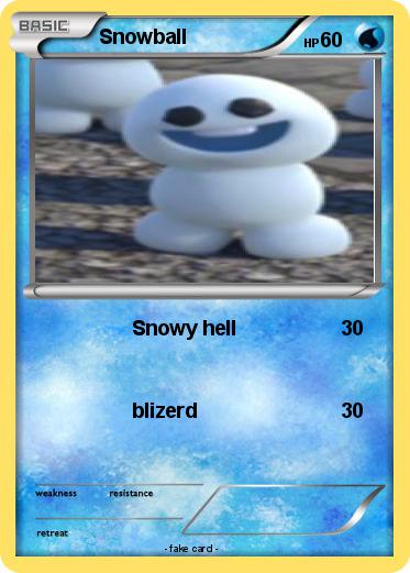 Pokémon Snowball 93 93 - Snowy hell - My Pokemon Card