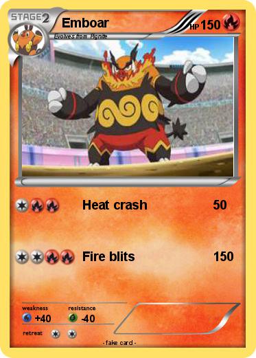 Pokémon Emboar 1535 1535 - Heat crash - My Pokemon Card