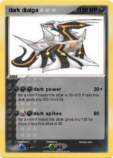 Pokémon dark dialga 16 16 - dark power - My Pokemon Card