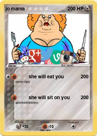 Pokémon jo mama 97 97 - she will eat you - My Pokemon Card