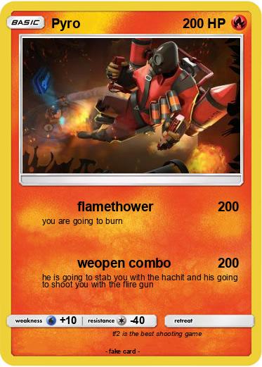 Pokémon Pyro 476 476 - flamethower - My Pokemon Card