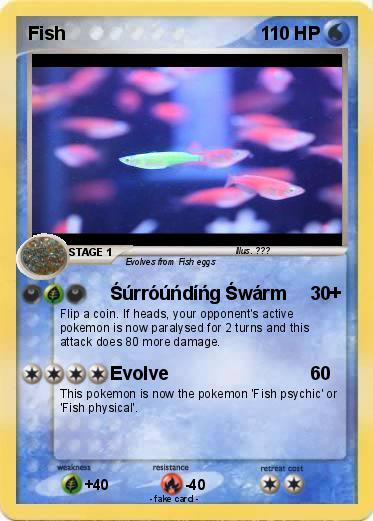 Pokémon Fish 444 444 - Śúrróúńdíńg Śwárm - My Pokemon Card