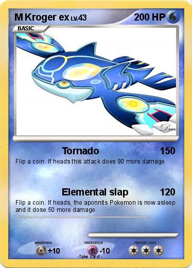 Pokémon M Kroger ex 1 1 - Tornado - My Pokemon Card