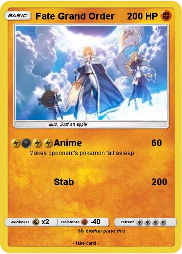 Pokémon Fate Grand Order - Anime - My Pokemon Card