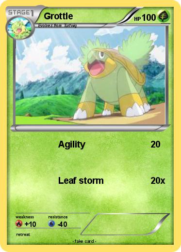 Pokémon Grottle 6 6 - Agility - My Pokemon Card