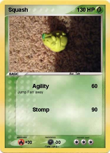 Pokémon Squash 21 21 - Agility - My Pokemon Card
