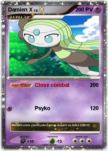 Pokémon Damien X 3 3 - Close combat - Ma carte Pokémon