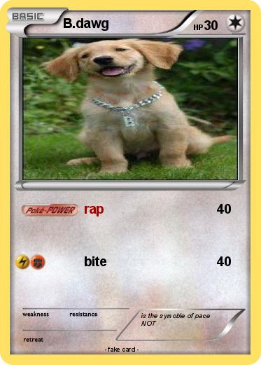 Pokémon B dawg 7 7 - rap - My Pokemon Card