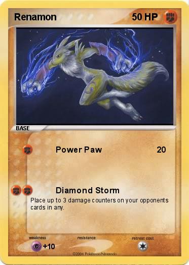 Pokémon Renamon 2 2 - Power Paw - My Pokemon Card