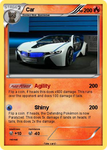 Pokémon Car 285 285 - Agility - My Pokemon Card