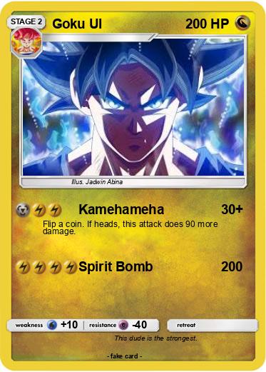 Pokémon Goku UI 71 71 - Kamehameha - My Pokemon Card