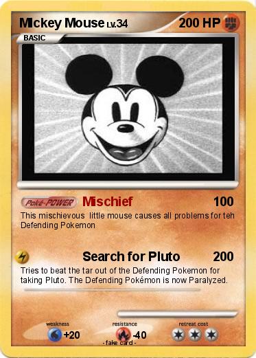 Pokémon MIckey Mouse 121 121 - Mischief - My Pokemon Card