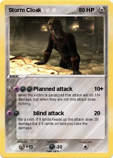 Pokémon Storm Cloak - Planned attack - My Pokemon Card