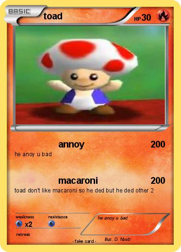 Pokémon toad 1125 1125 - annoy - My Pokemon Card