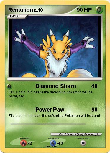 Pokémon Renamon 41 41 - Diamond Storm - My Pokemon Card