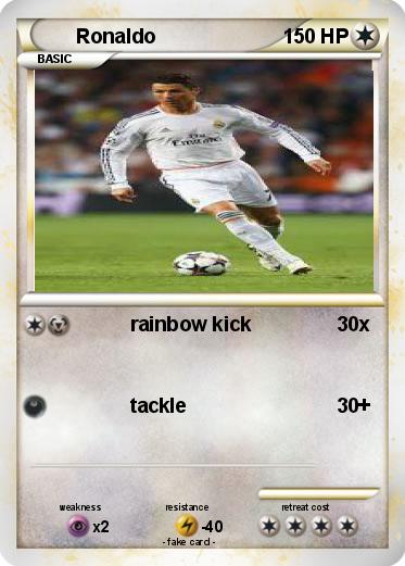 Pokémon Ronaldo 882 882 - rainbow kick - My Pokemon Card