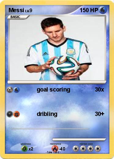 Pokémon Messi 1700 1700 - goal scoring - My Pokemon Card