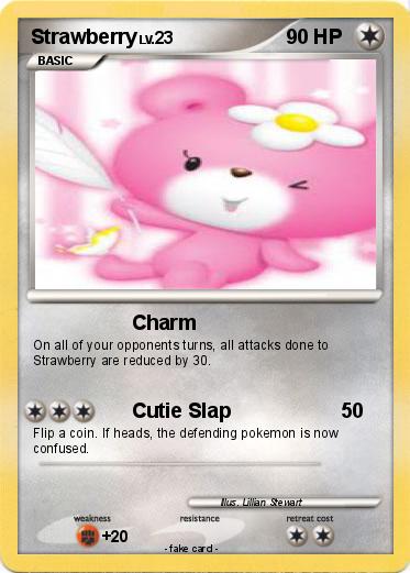 Pokémon Strawberry 59 59 - Charm - My Pokemon Card