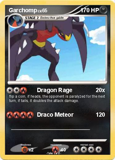 Pokémon Garchomp 619 619 - Dragon Rage - My Pokemon Card