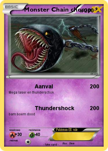 Pokémon Monster Chain chomp - Aanval - My Pokemon Card