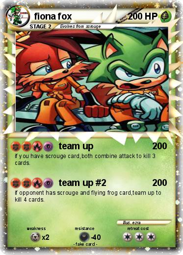 Pokémon fiona fox 8 8 - team up - My Pokemon Card
