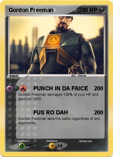 Pokémon Gordon Freeman 71 71 - PUNCH IN DA FAICE - My Pokemon Card