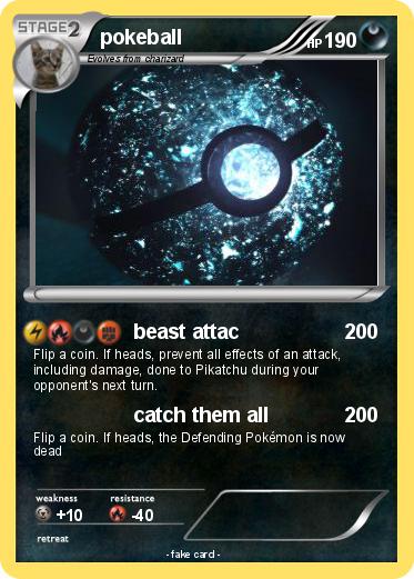 Pokémon pokeball 552 552 - beast attac - My Pokemon Card