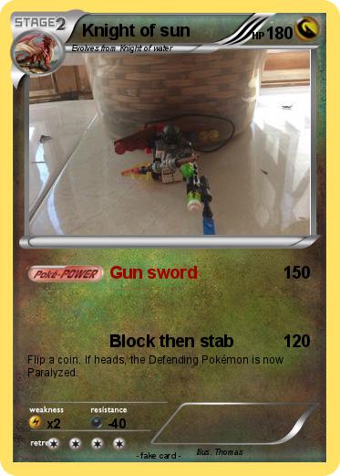 Pokémon Knight of sun - Gun sword - My Pokemon Card