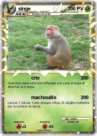Pokémon singe 227 227 - crie - Ma carte Pokémon
