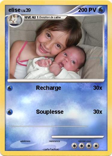 Pokémon elise 20 20 - Recharge - Ma carte Pokémon