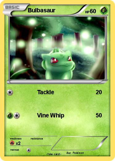 Pokémon Bulbasaur 1004 1004 - Tackle - My Pokemon Card