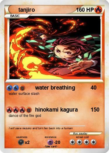 Pokémon tanjiro 267 267 - water breathing - My Pokemon Card