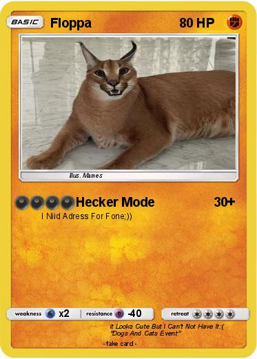 Pokémon Floppa 11 11 - Hecker Mode - Twoja własna karta pokemon