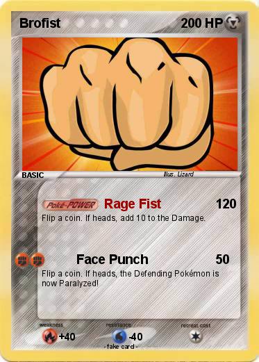 Pokémon Brofist 17 17 - Rage Fist - My Pokemon Card