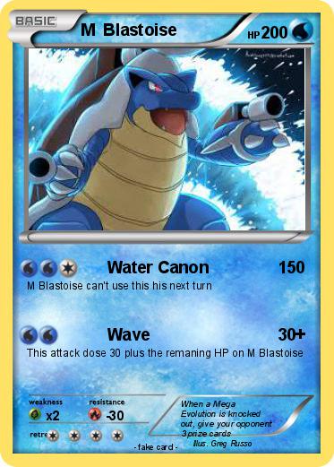 Pokémon M Blastoise 34 34 - Water Canon - My Pokemon Card