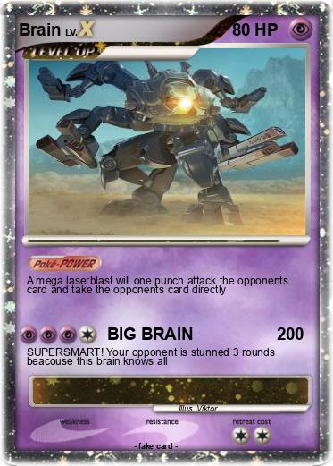Pokémon Brain 224 224 - BIG BRAIN - My Pokemon Card