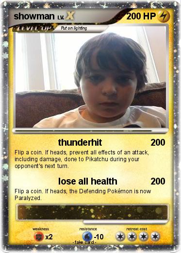Pokémon showman 2 2 - thunderhit - My Pokemon Card