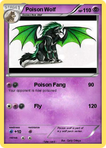 Pokémon Poison Wolf 1 1 - Poison Fang - My Pokemon Card