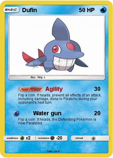 Pokémon Dufin - Agility - My Pokemon Card