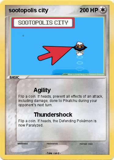 Pokémon sootopolis city - Agility - My Pokemon Card