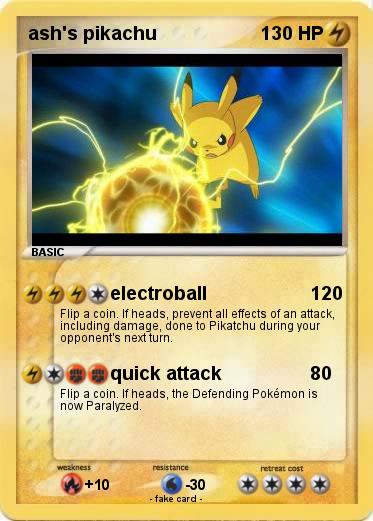 Pokémon ash s pikachu 684 684 - electroball - My Pokemon Card