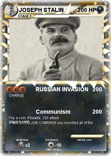 Pokémon JOSEPH STALIN 143 143 - RUSSIAN INVASION - My Pokemon Card