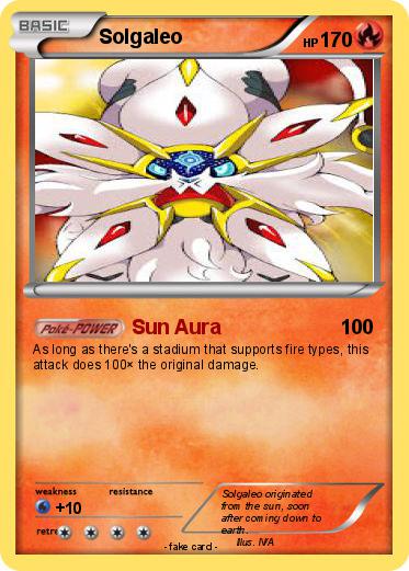 Pokémon Solgaleo 7 7 - Sun Aura - My Pokemon Card