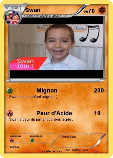 Pokémon Swan 56 56 - Mignon - Ma carte Pokémon
