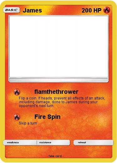 Pokémon James 2081 2081 - flamthethrower - My Pokemon Card