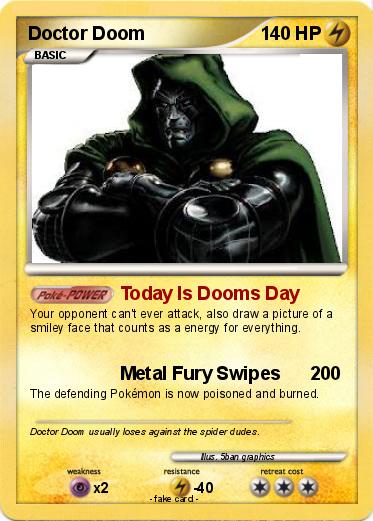 Pokémon Doctor Doom 6 6 - Today Is Dooms Day - My Pokemon Card